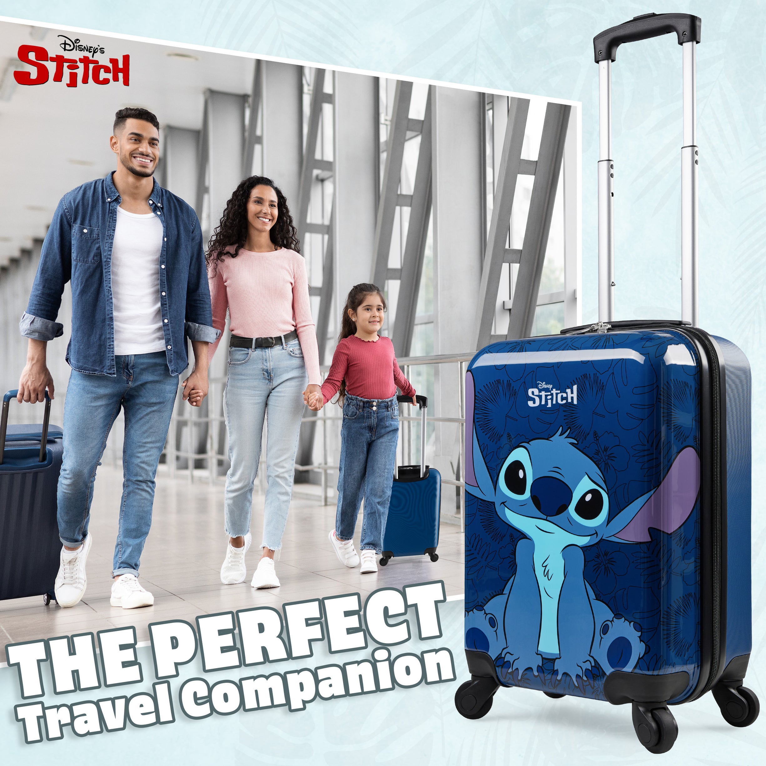 Disney Stitch Carry On Suitcase for Kids, Cabin Bag with Wheels for Ki ...