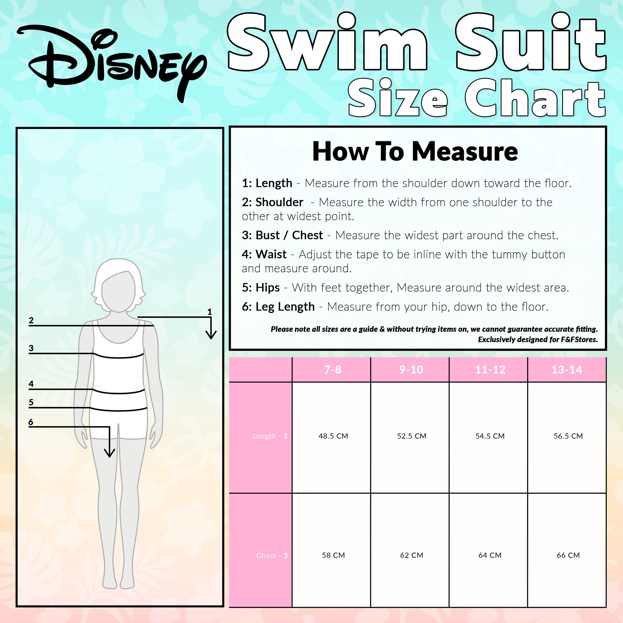 Disney Stitch Girls Swimming Costume Summer Long Sleeve Teenagers Swim ...