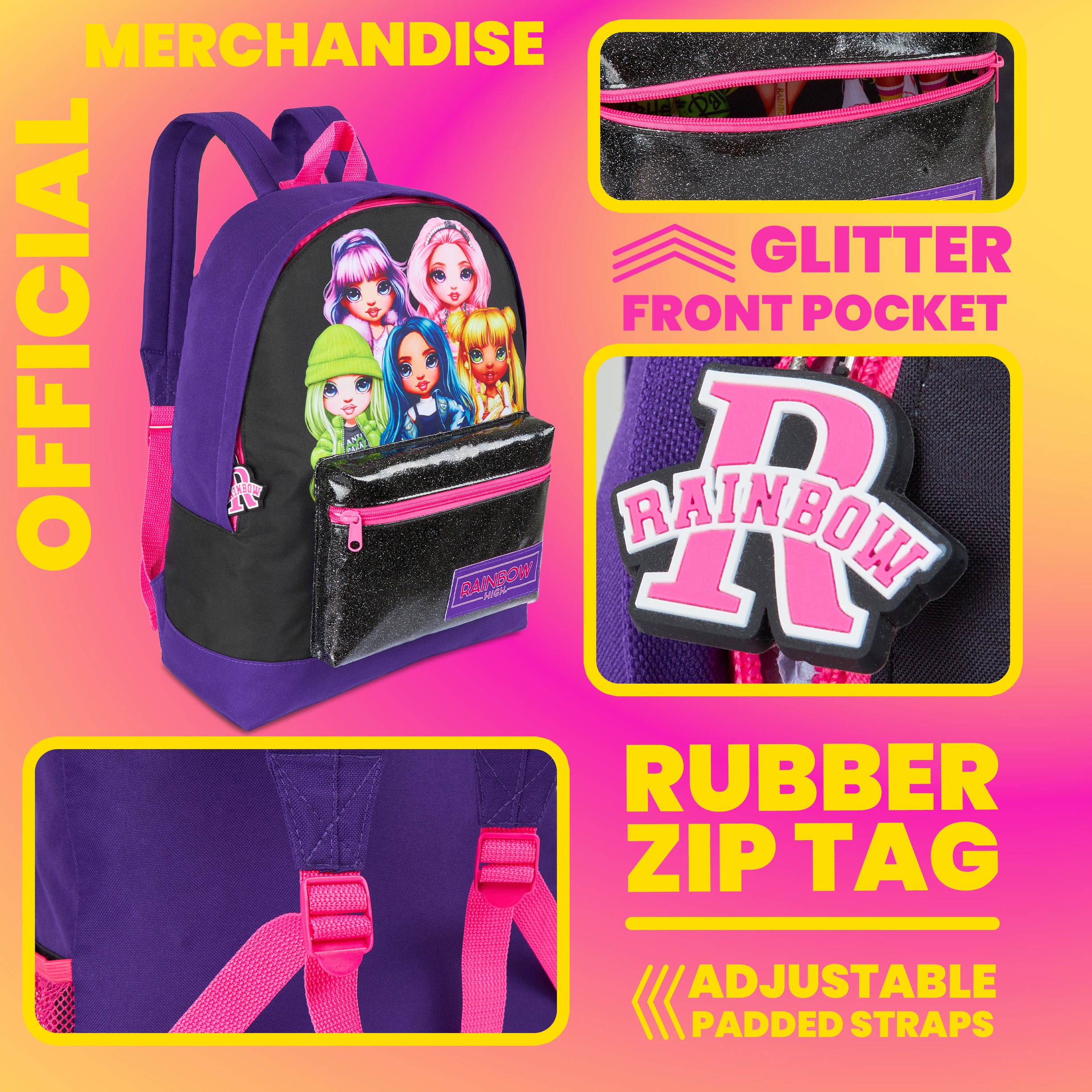 Rainbow High Girls Backpacks, Girls Backpack - RAINBOW HIGH – Get Trend