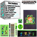 Minecraft Stationery Set, Back To School Supplies, Notebook & Pencil ...