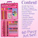 Disney Princess Art Set, Arts and Crafts for Kids 60 Pieces Colouring ...