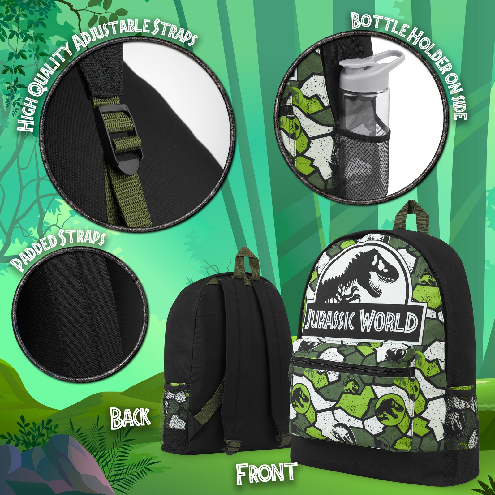 Jurassic World Boys Backpack Dinosaur Backpack Kids School Bag for sale