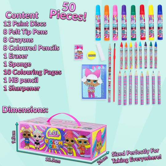 L.O.L. Surprise! Crafts for Kids Art Set Lol Doll 40+ Pieces Set Colou ...