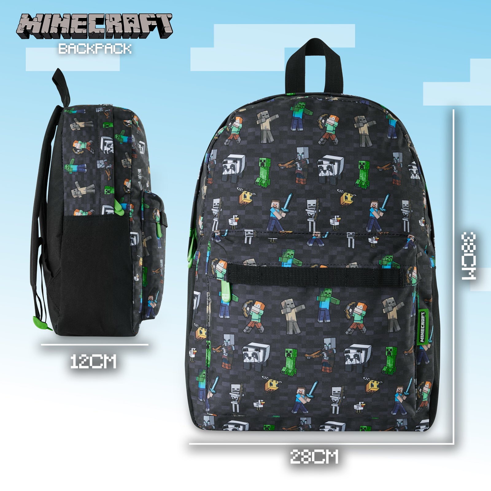 Minecraft Backpack, Kids Backpack, Boys School Bag, Minecraft Gifts for ...