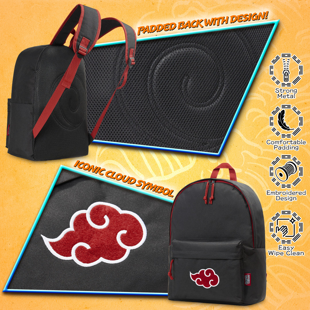 Naruto Backpack - Akatsuki Anime School Bag – Get Trend