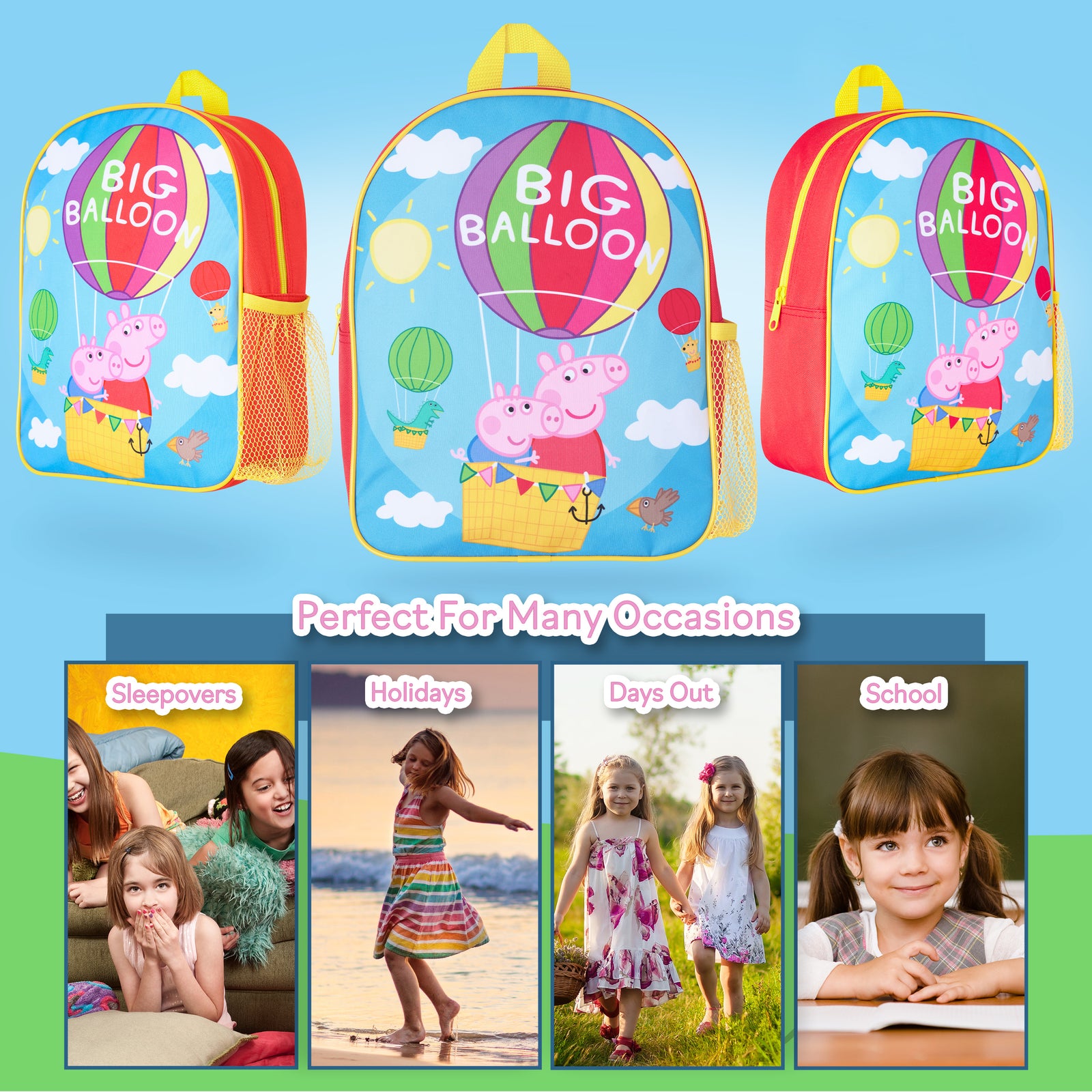 Peppa Pig Backpack - Children's Backpacks Nursery School for sale
