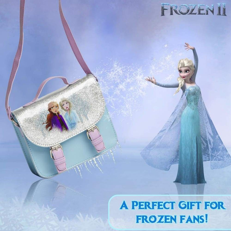 Disney Frozen Handbag Glitter Satchel Bag with Anna and Elsa for Girls ...