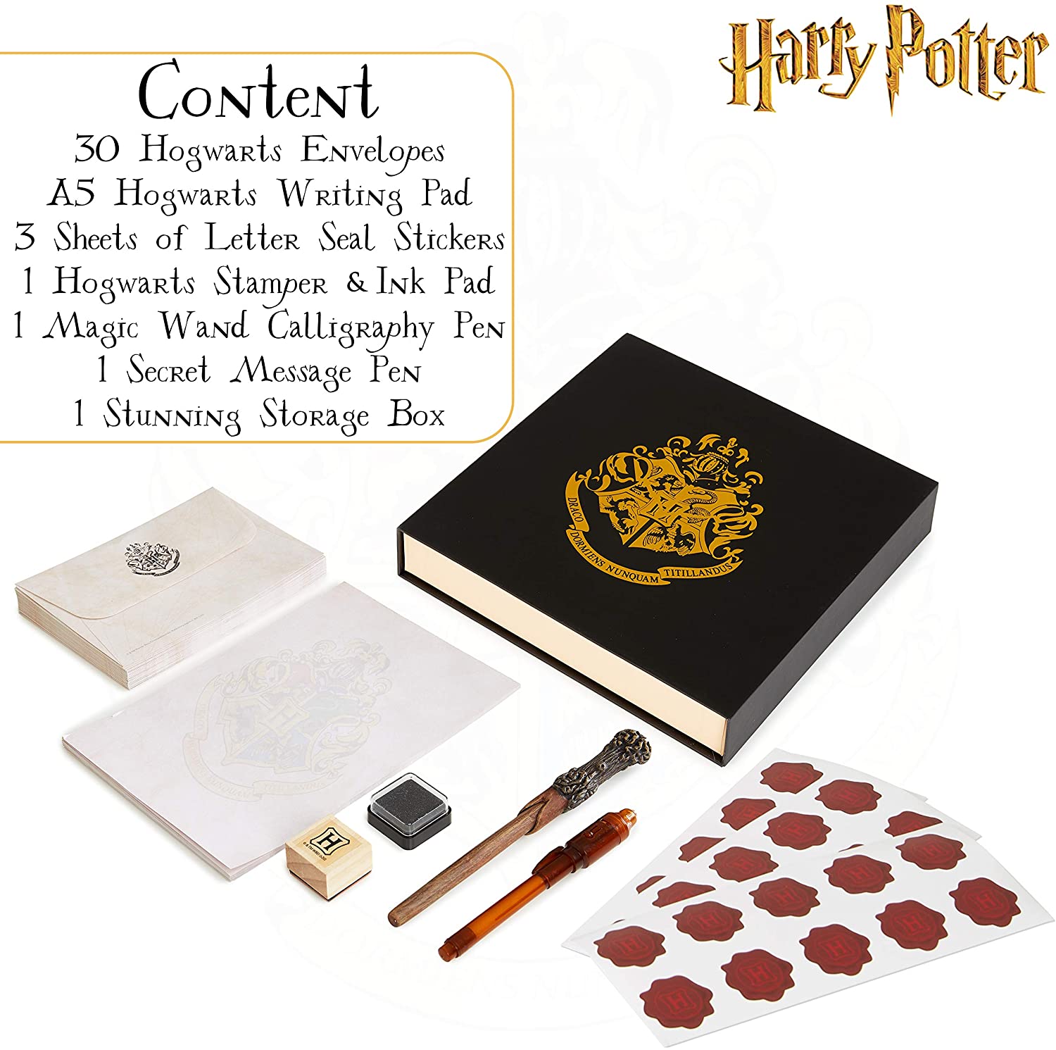 Harry Potter Calligraphy Writing Set with Hogwarts Stamp for Women ...