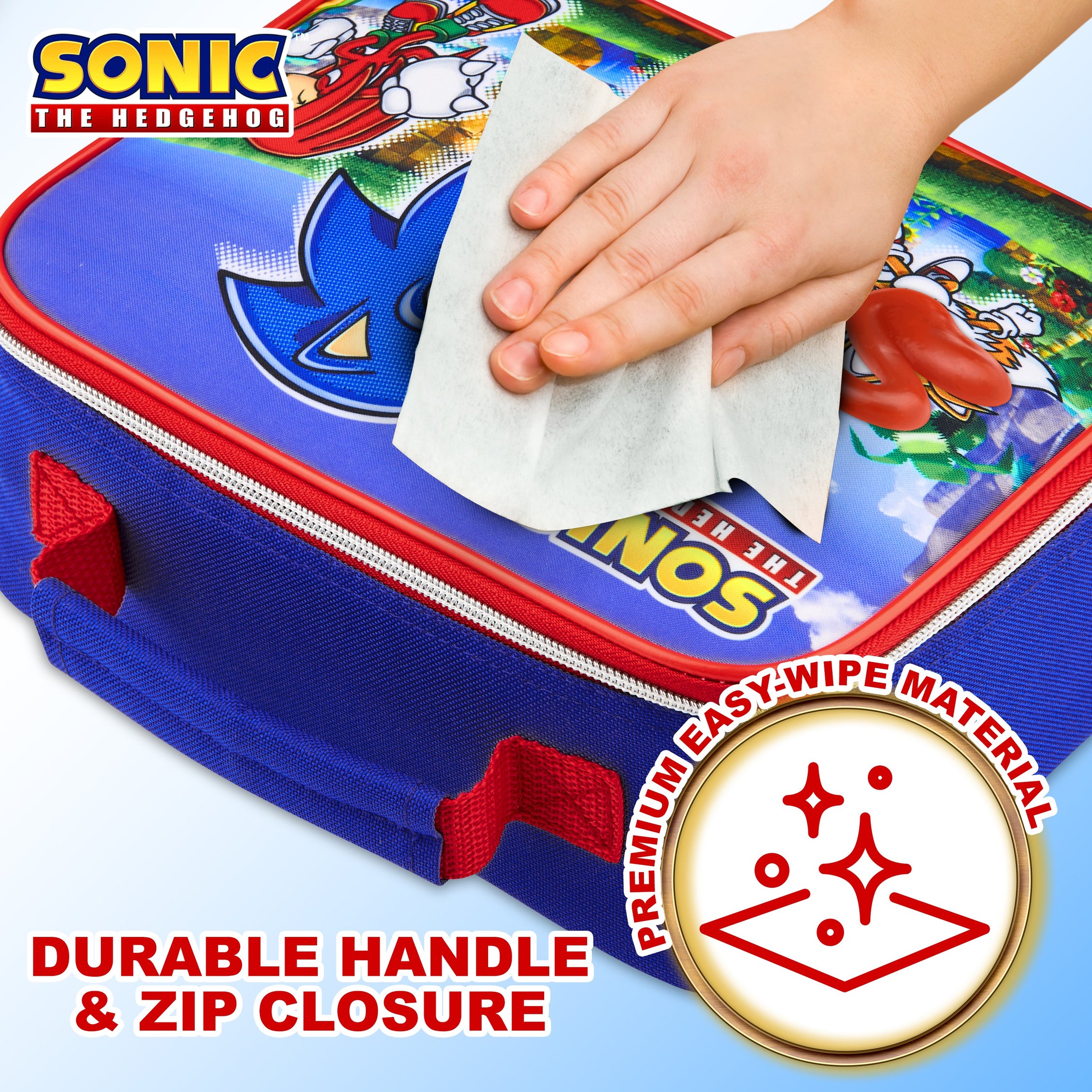 Sonic The Hedgehog Lunch Box, Insulated Lunch Bag for School, Sonic Gi ...