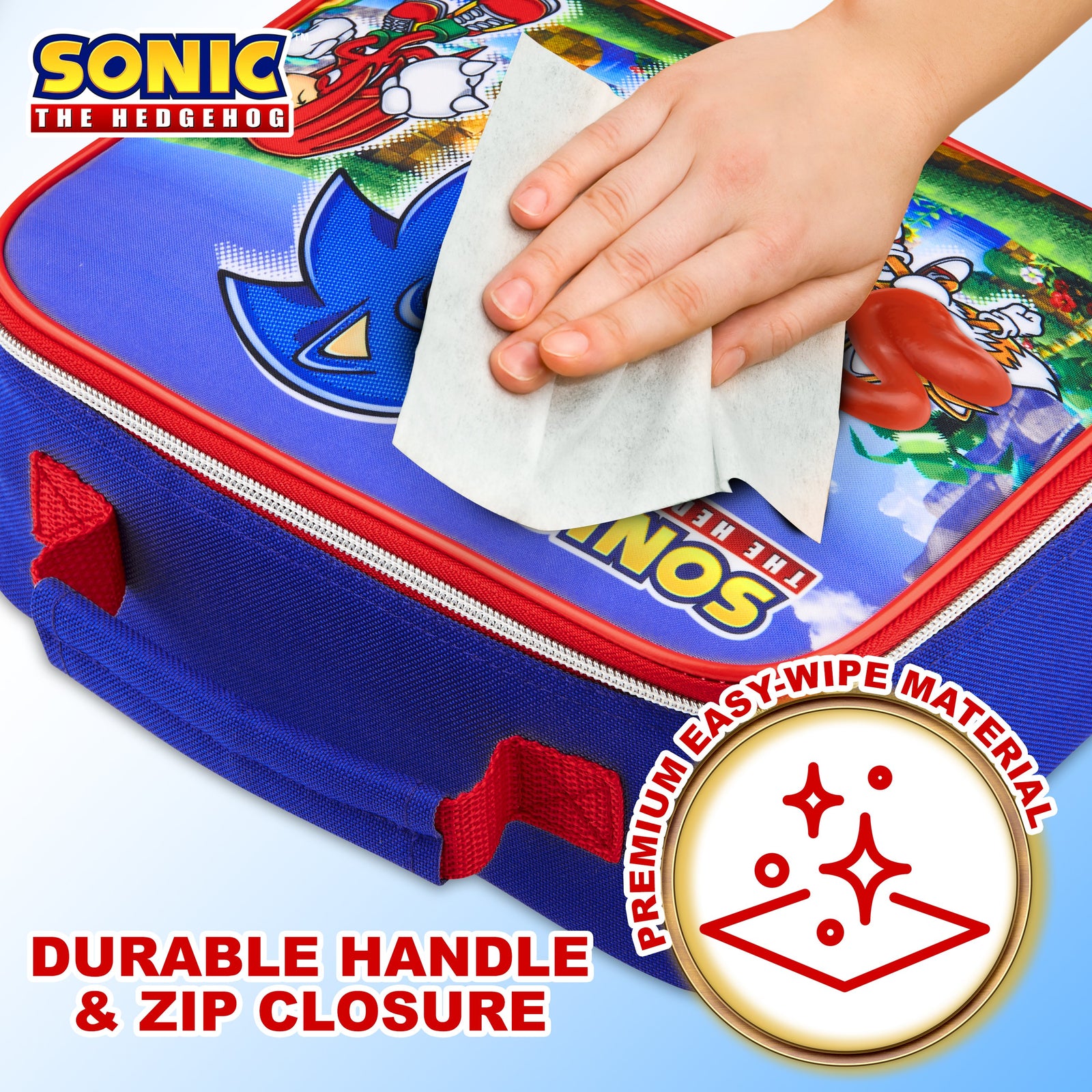 Sonic The Hedgehog Lunch Box, Insulated Lunch Bag for School, Sonic ...