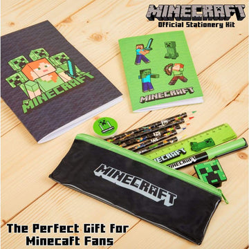 Minecraft Stationery Set back to School Supplies Notebook & Pencil Case ...