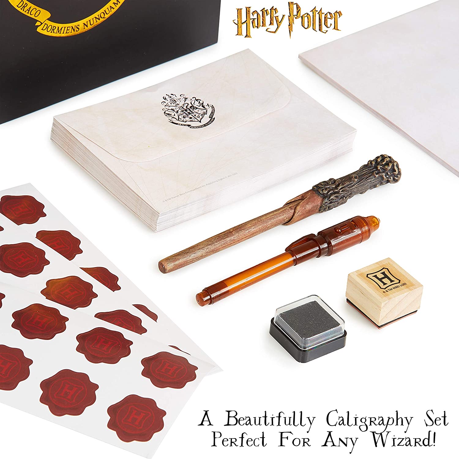 Harry Potter Calligraphy Writing Set with Hogwarts Stamp for Women ...